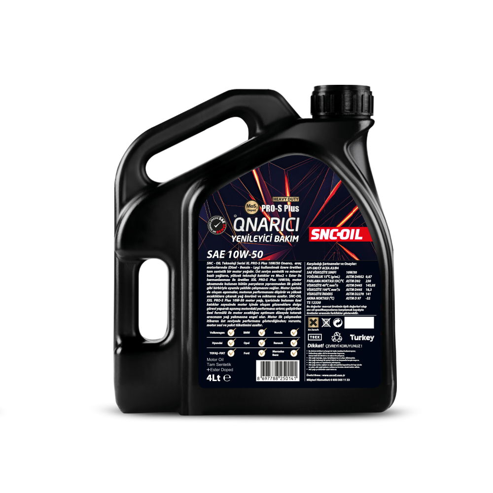 SNC-OIL Yenileyici Bakım 10W/50 Motor Yağı ( 4 Litre )